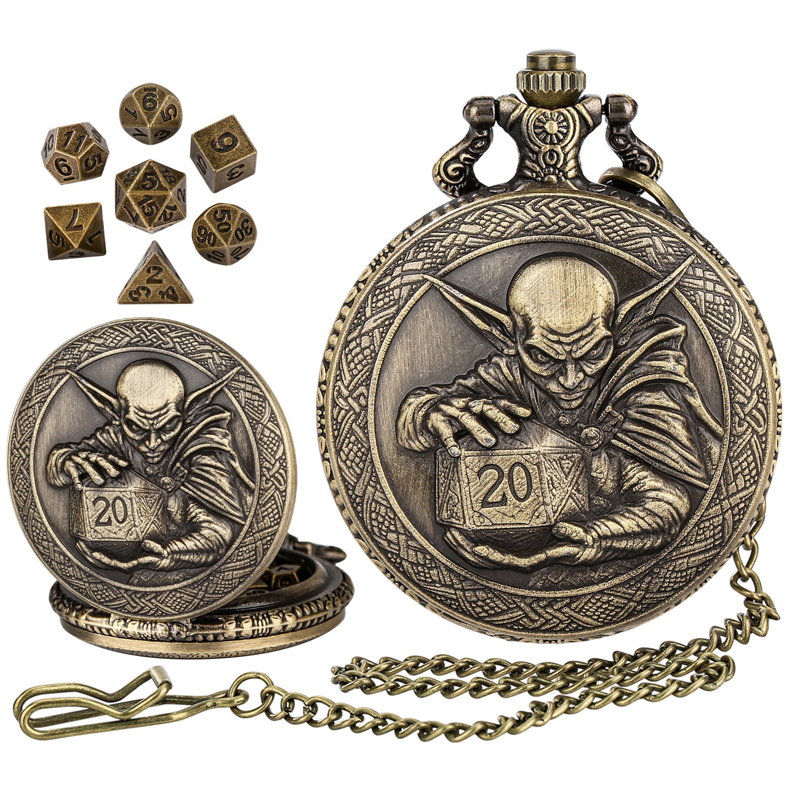 PREMIUM POCKET WATCH DICE SET – Geloho